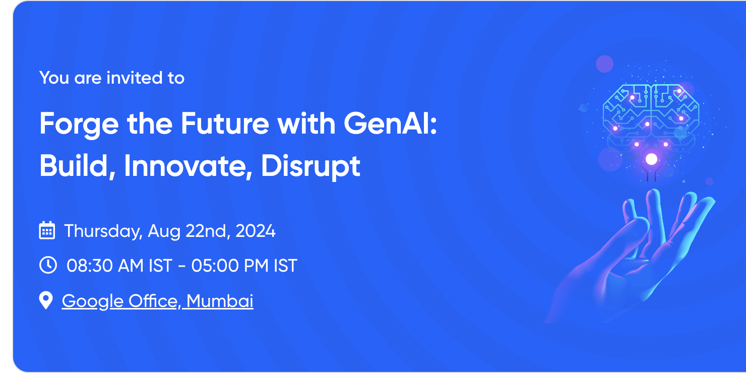 Forge the Future with GenAI: Build, Innovate and Disrupt